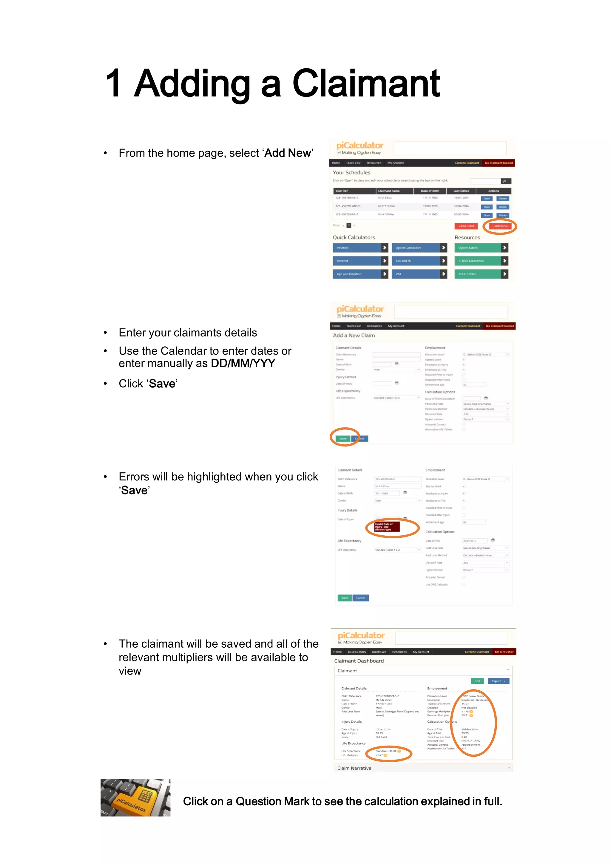 piCalculator Quick Start Guide - 2014 | PDF