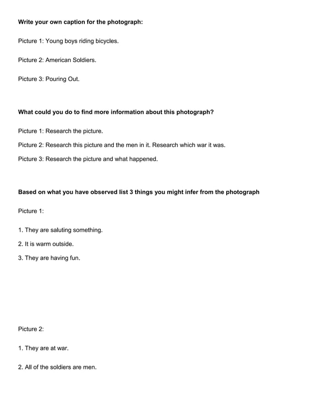 Picture Analysis (Self) | PDF