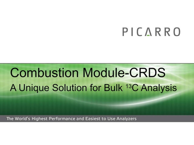 Picarro Combustion Module Cavity Ring Down Spectroscopy Stable Isotope ...