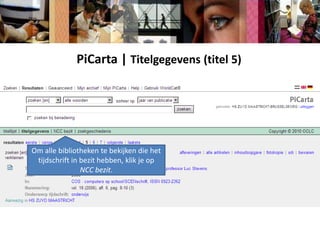 PiCarta Tutorial Minor Leerpsychologie | PPT