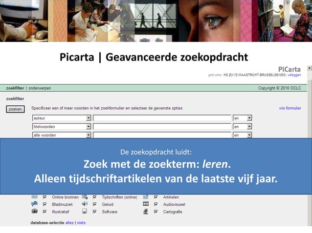 PiCarta Tutorial Minor Leerpsychologie | PPT