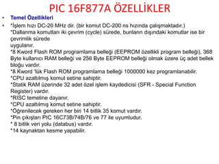 PIC Programlama, Assembly ve Komutlar | PPTX