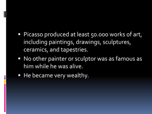 Picasso | PPTX | Painting | Arts and Crafts