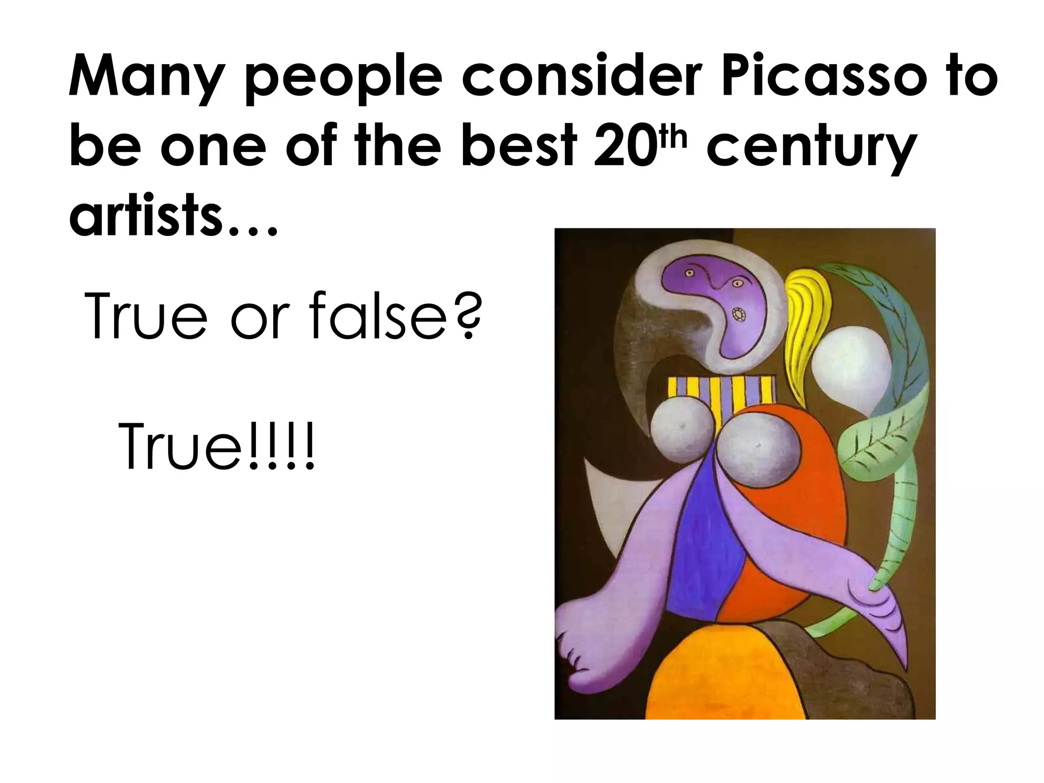 Picasso quiz activity | PPT