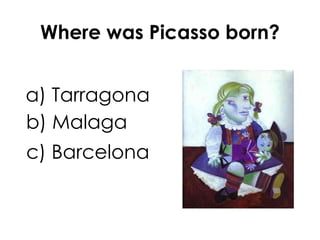 Picasso quiz activity | PPT