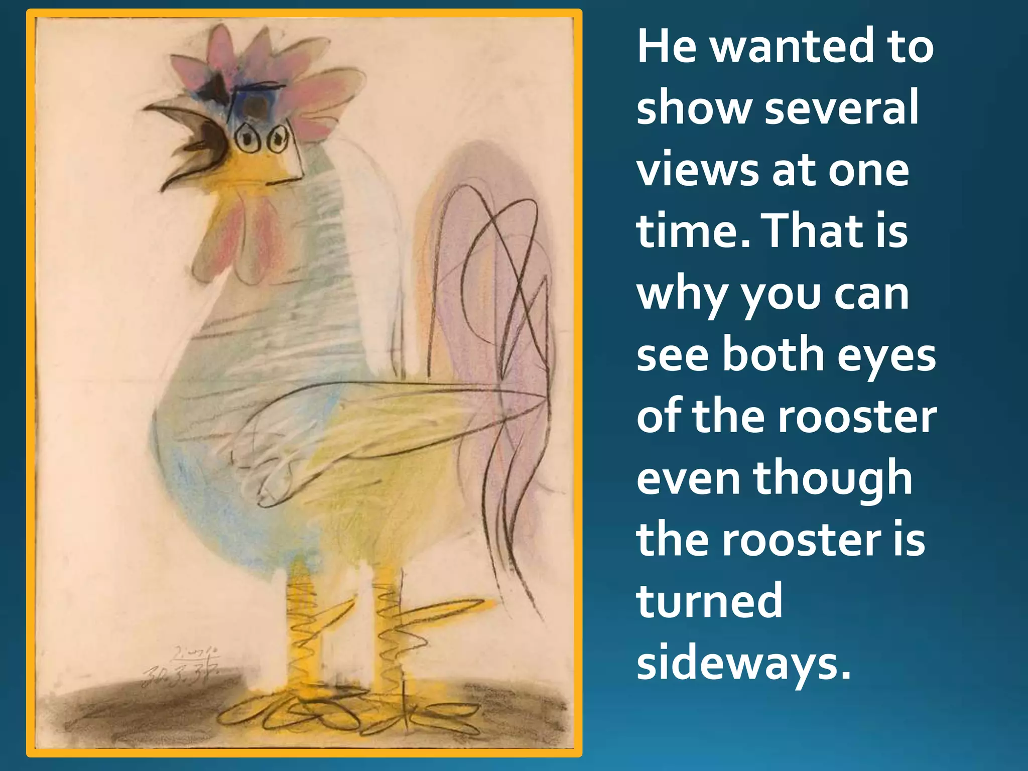 Picasso's roosters and cubism | PPTX