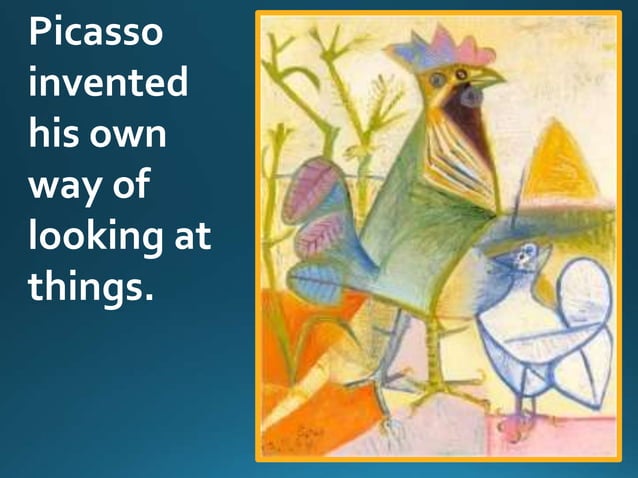 Picasso's roosters and cubism | PPTX