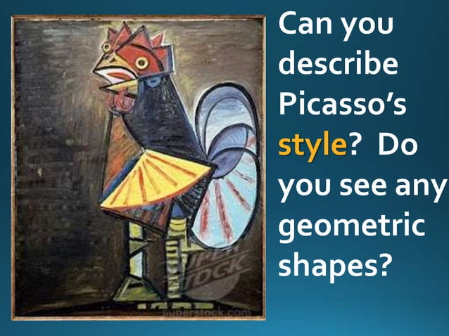 Picasso's roosters and cubism | PPTX