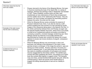 Picasso weeping woman_analysis_pack | PPT