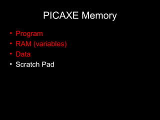 Introduction to PICAXE Microcontrollers | PPT
