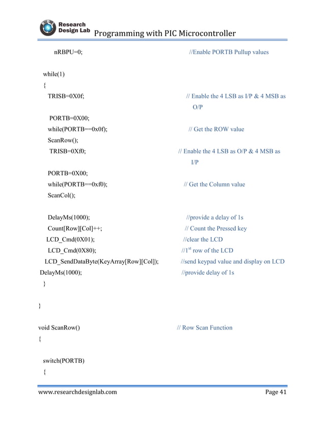 Programming with PIC microcontroller | PDF