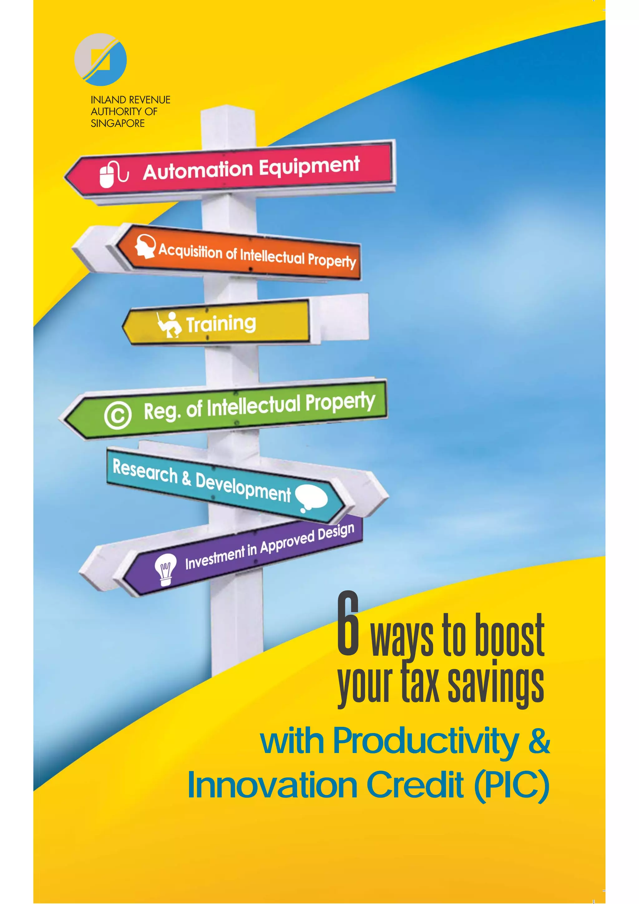 Productivity & Innovation Credit: 6 Ways to Boost Your Tax Savings | PDF