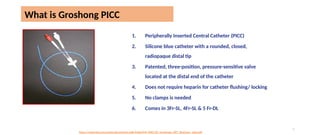 Peripherally inserted central catheter (picc line) | PPTX