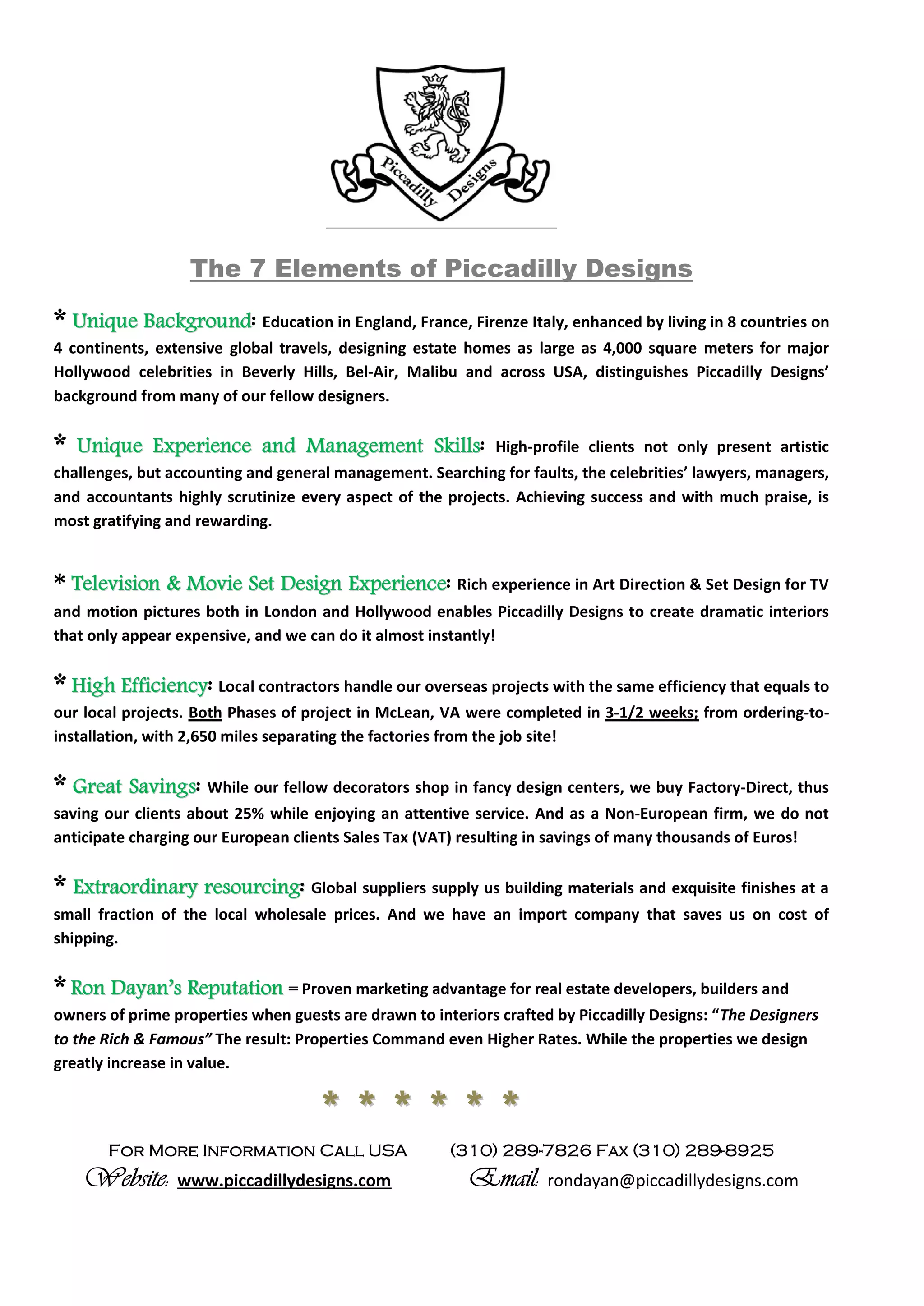 Piccadilly Designs Digest | PDF | Interior Decorating | Home & Garden