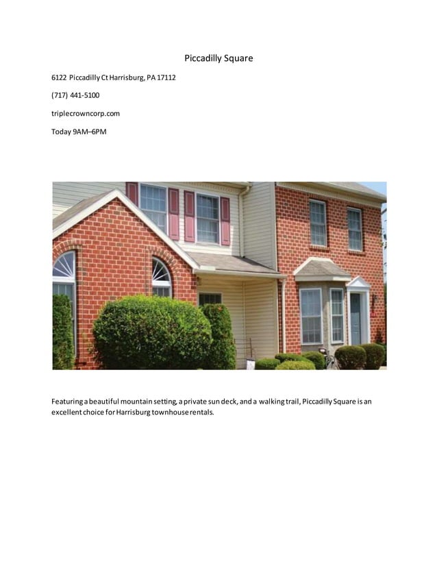 Piccadilly square | DOCX