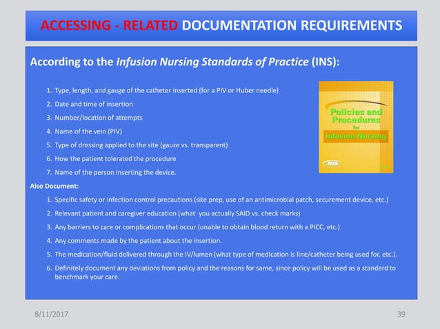 PICC Care and Maintenance Inservice | PPTX