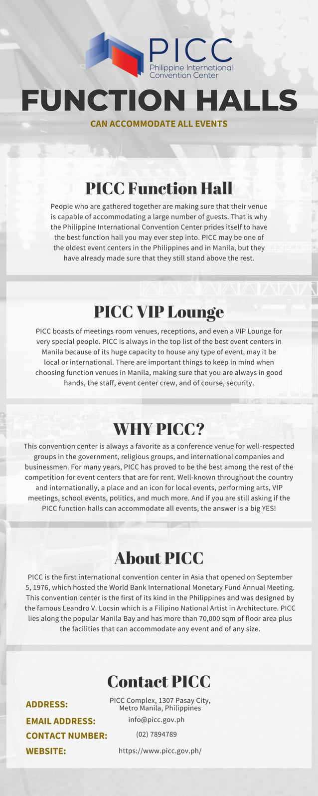 PICC Function Hall | PDF