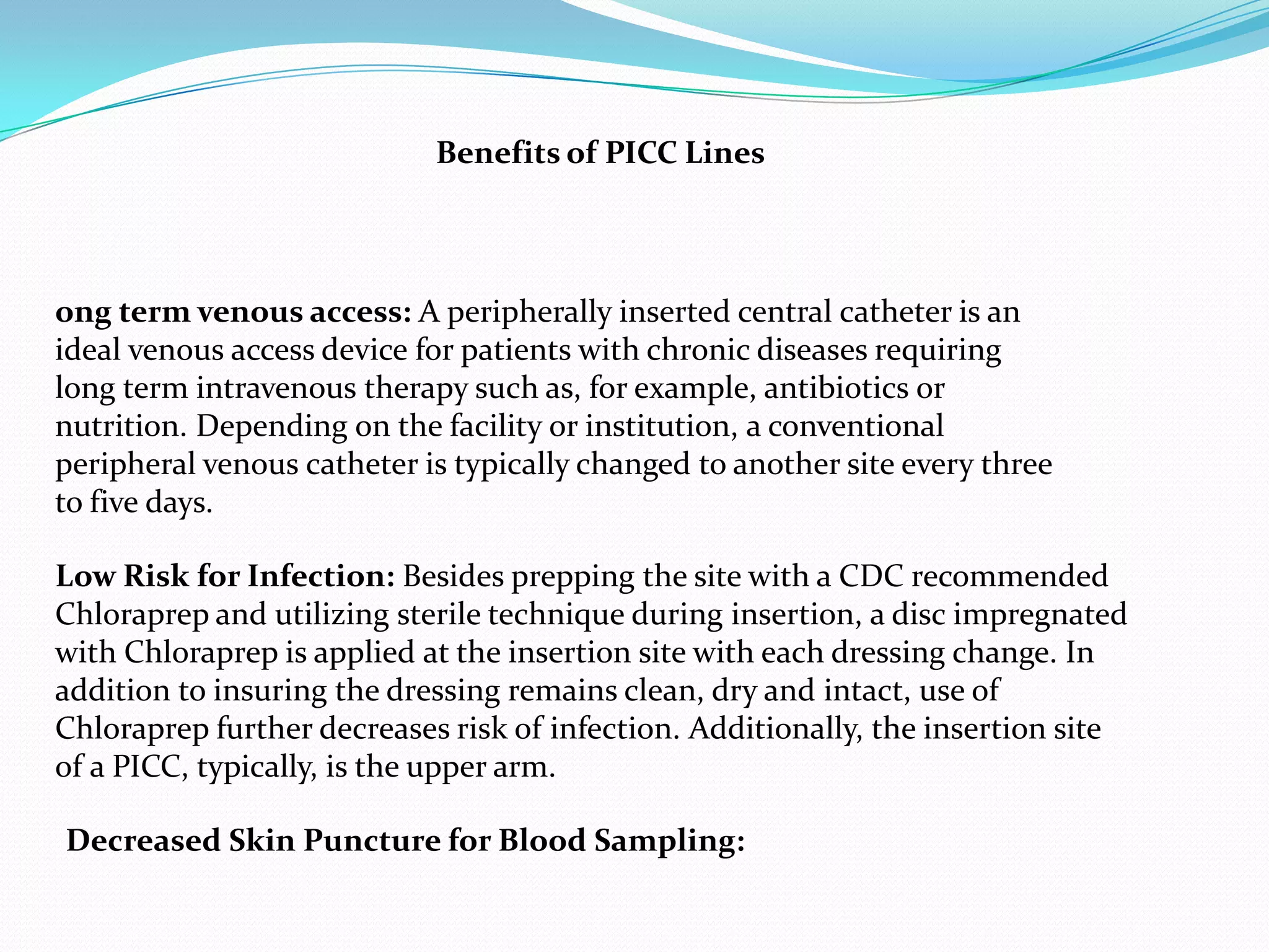 Picc line by abdul fatah | PPTX