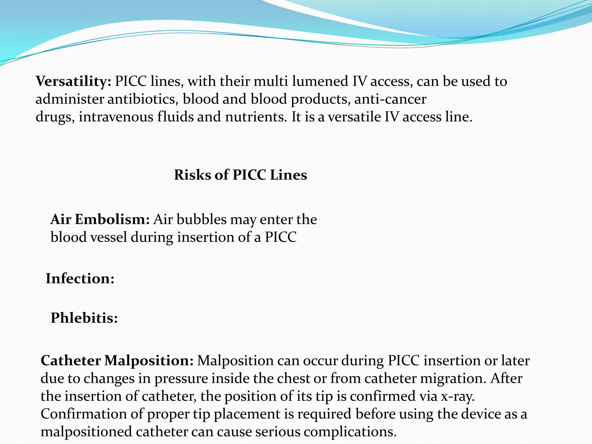 Picc line by abdul fatah | PPTX