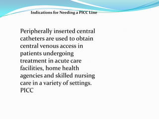 Picc line by abdul fatah | PPTX