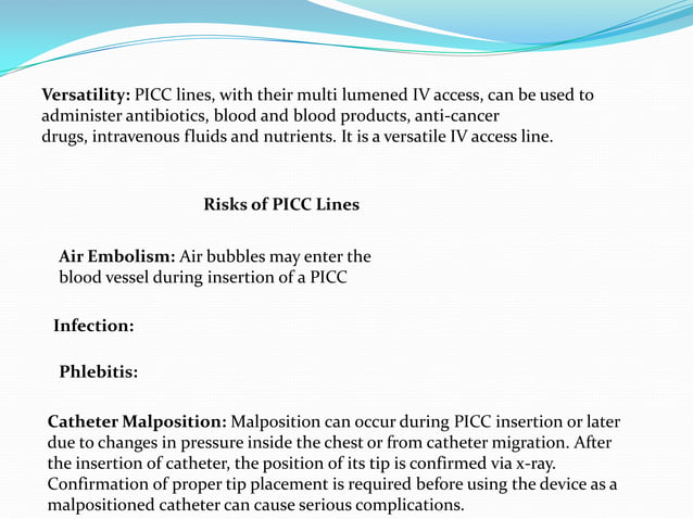 Picc line by abdul fatah | PPTX