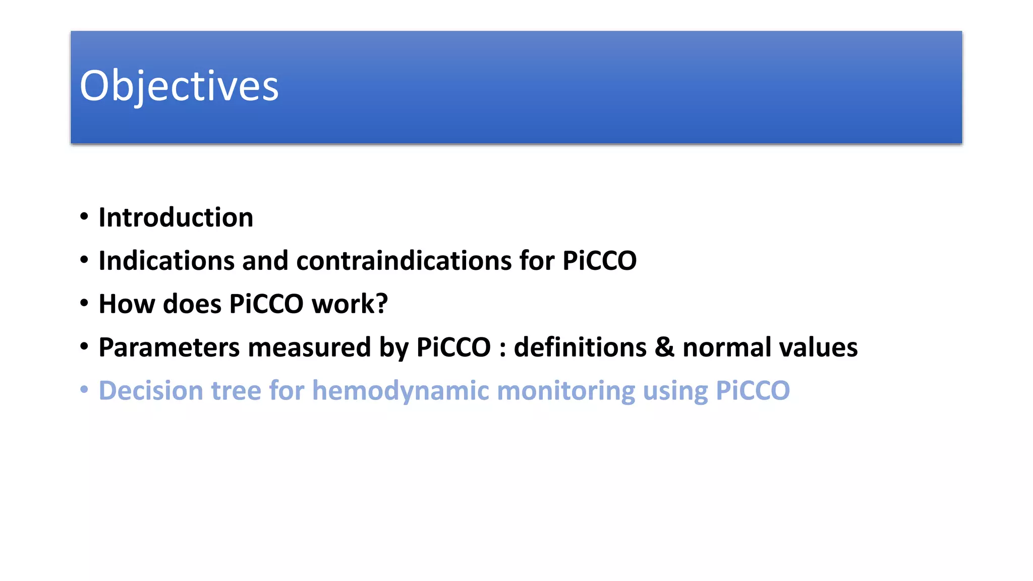 PiCCO Monitor | PPTX