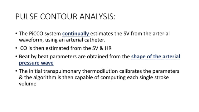 PiCCO Monitor | PPTX