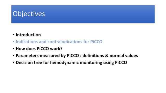 PiCCO Monitor | PPTX