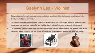 Musical Instruments & their musicians | PPTX | Music | Entertainment