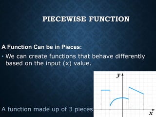 Picewise and step function | PPT