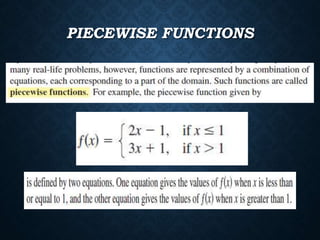 Picewise and step function | PPT