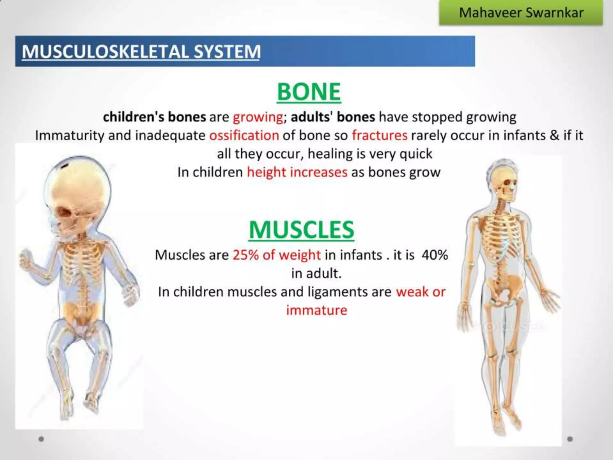 DIFFERENCES BETWEEN AN ADULT AND CHILD | PPTX