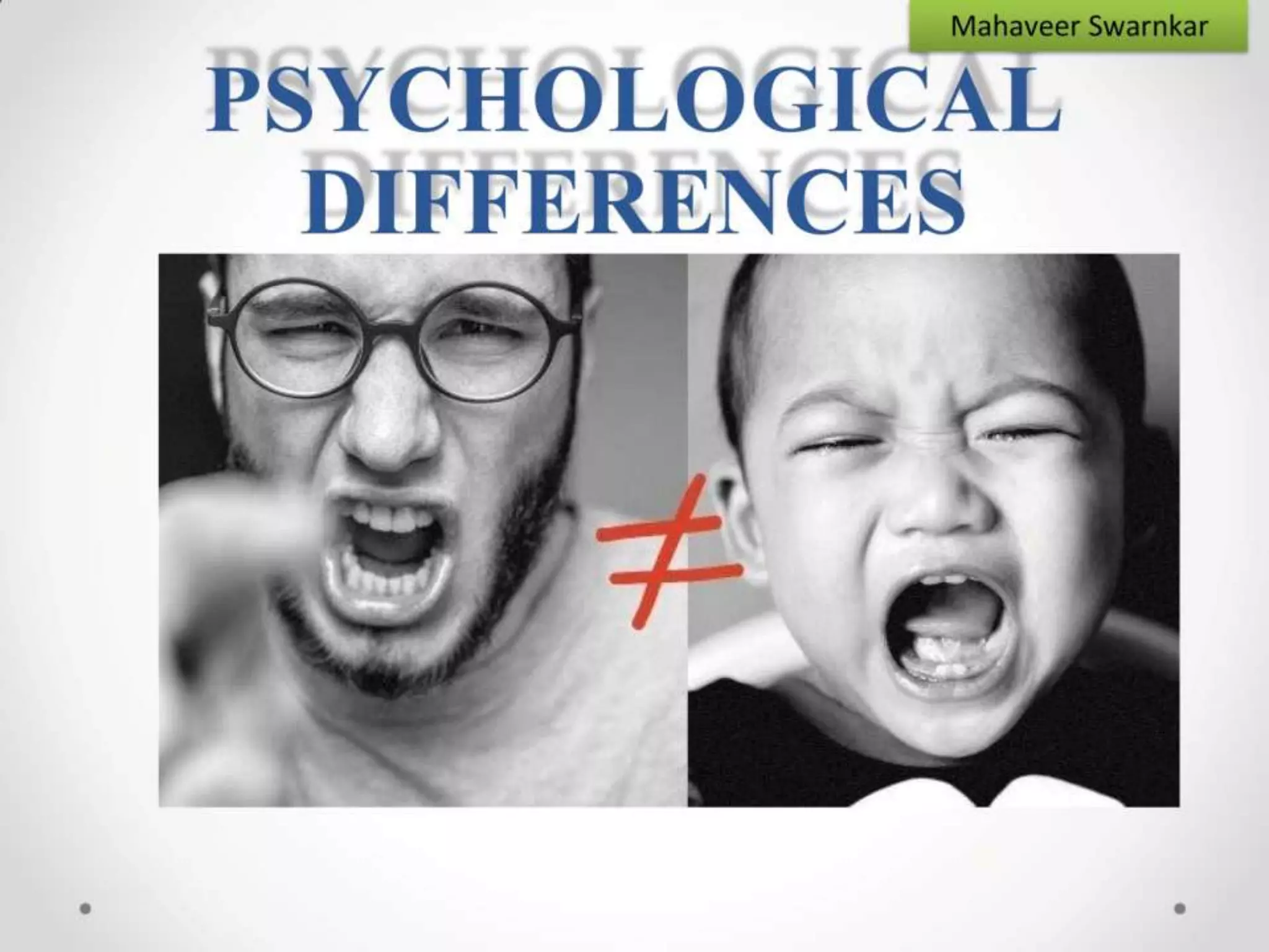 DIFFERENCES BETWEEN AN ADULT AND CHILD | PPTX
