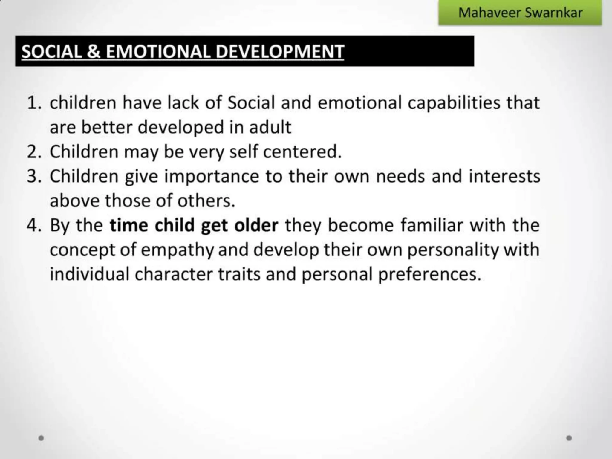 DIFFERENCES BETWEEN AN ADULT AND CHILD | PPTX