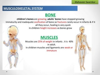 DIFFERENCES BETWEEN AN ADULT AND CHILD | PPTX