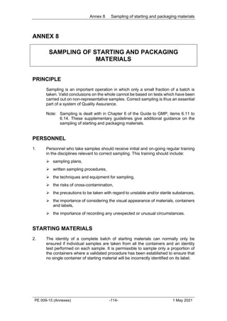 Pic gmp 2021.pdf annexes | PDF