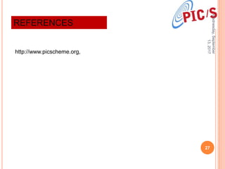 Pic guide liness seminar | PPTX