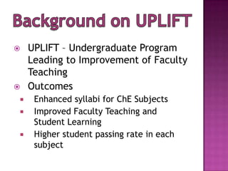 PIChEMMAC ChE Curriculum Review 2012 | PPT