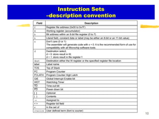 PIC Instruction.pdf , Microprocessor, microcontroller | PDF