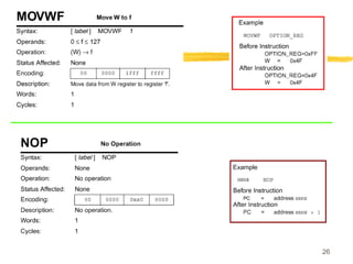 PIC Instruction.pdf , Microprocessor, microcontroller | PDF