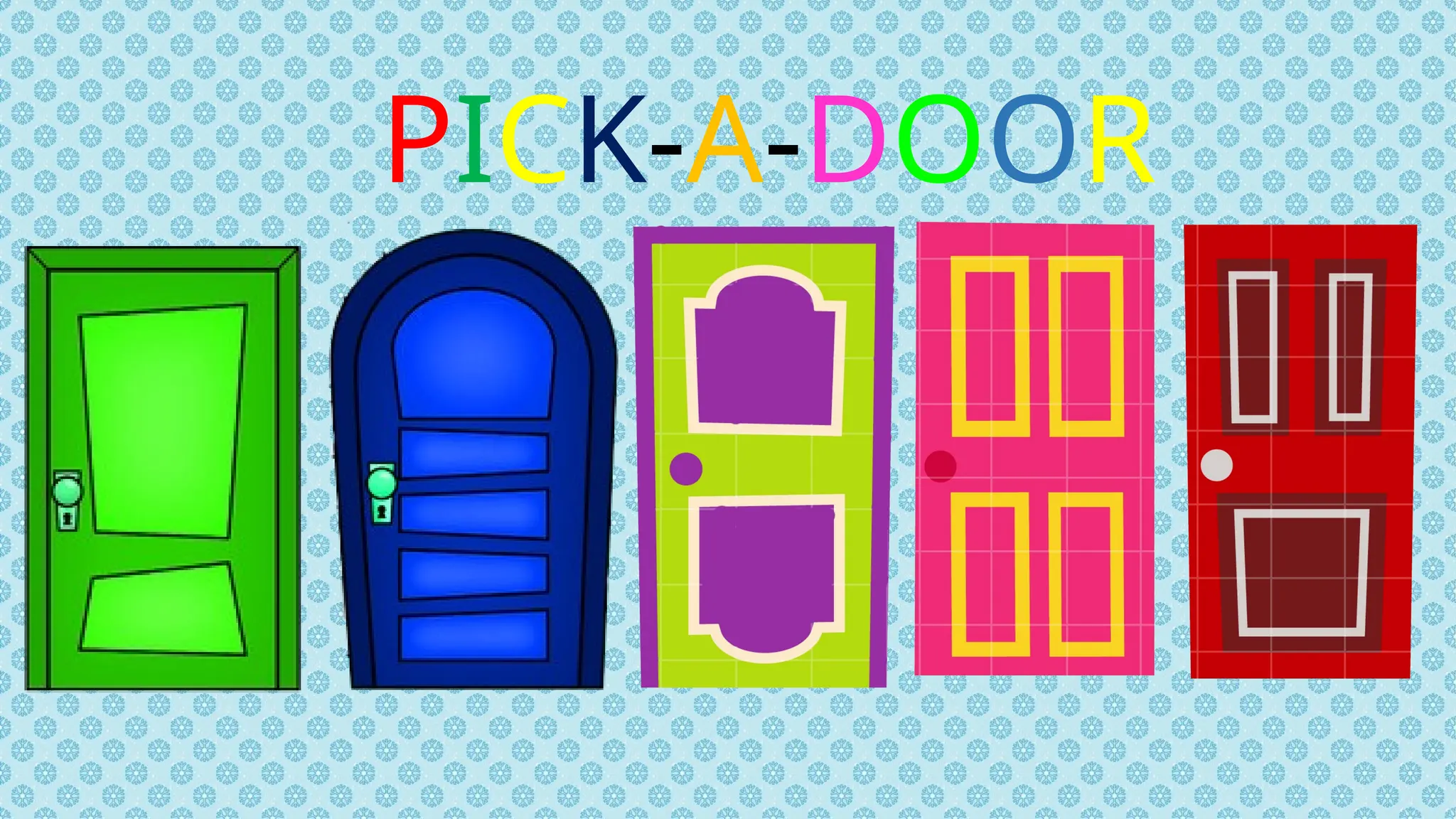 Pick-a-Door Template 1.pptx for interactive game | PPTX