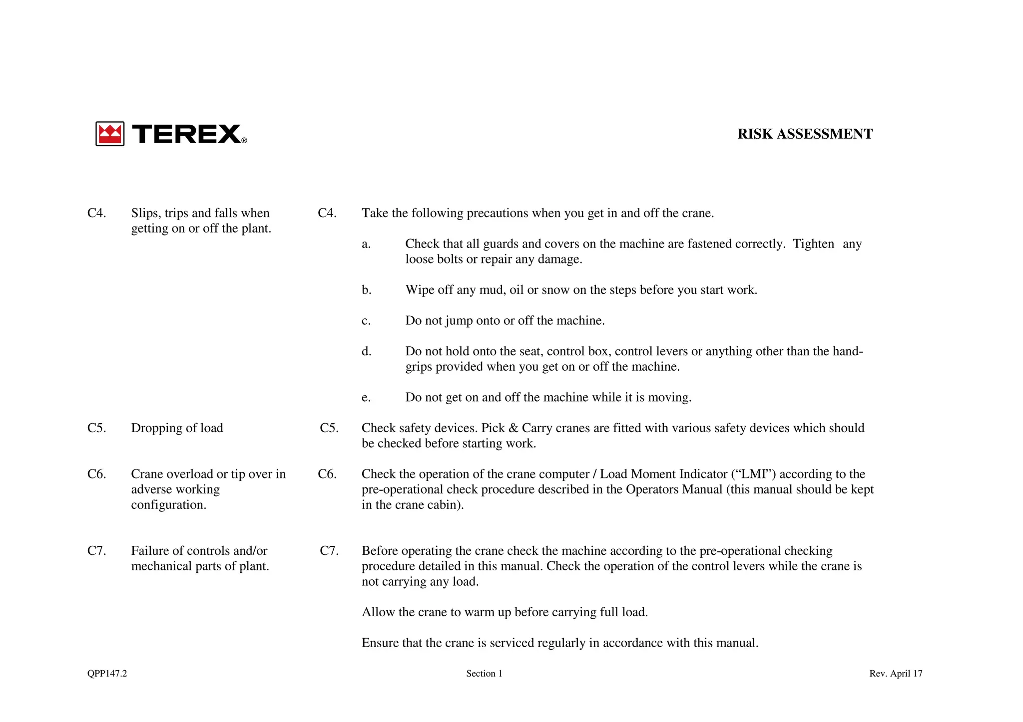 Pick carry-cranes-risk-assessment | PDF