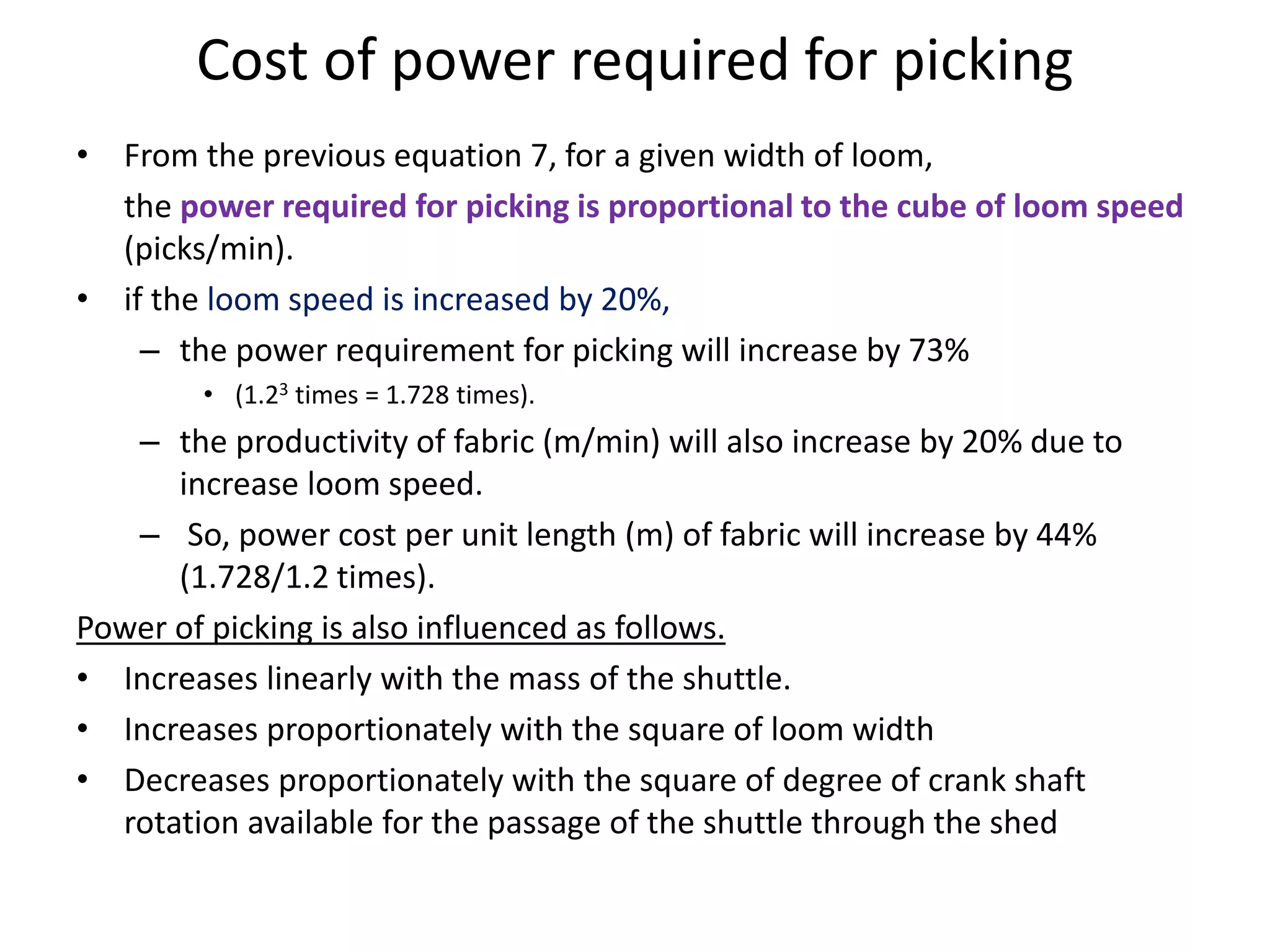 Picking mechnism in weaving | PPTX