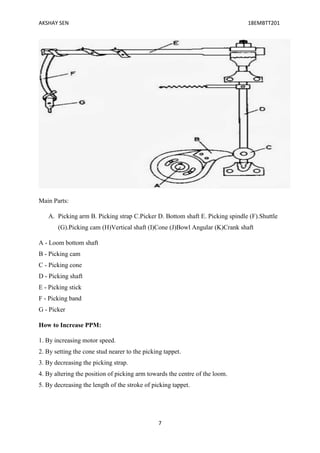 picking mechanism of shuttle | PDF