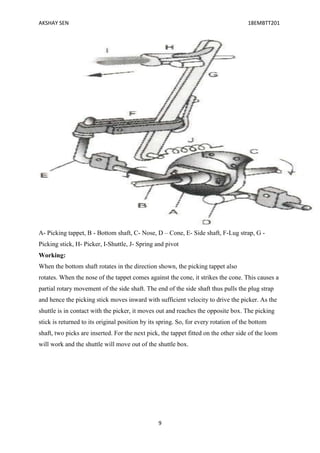 picking mechanism of shuttle | PDF