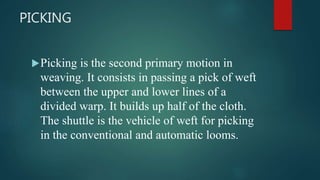 Picking mechnism of shuttle system | PPTX