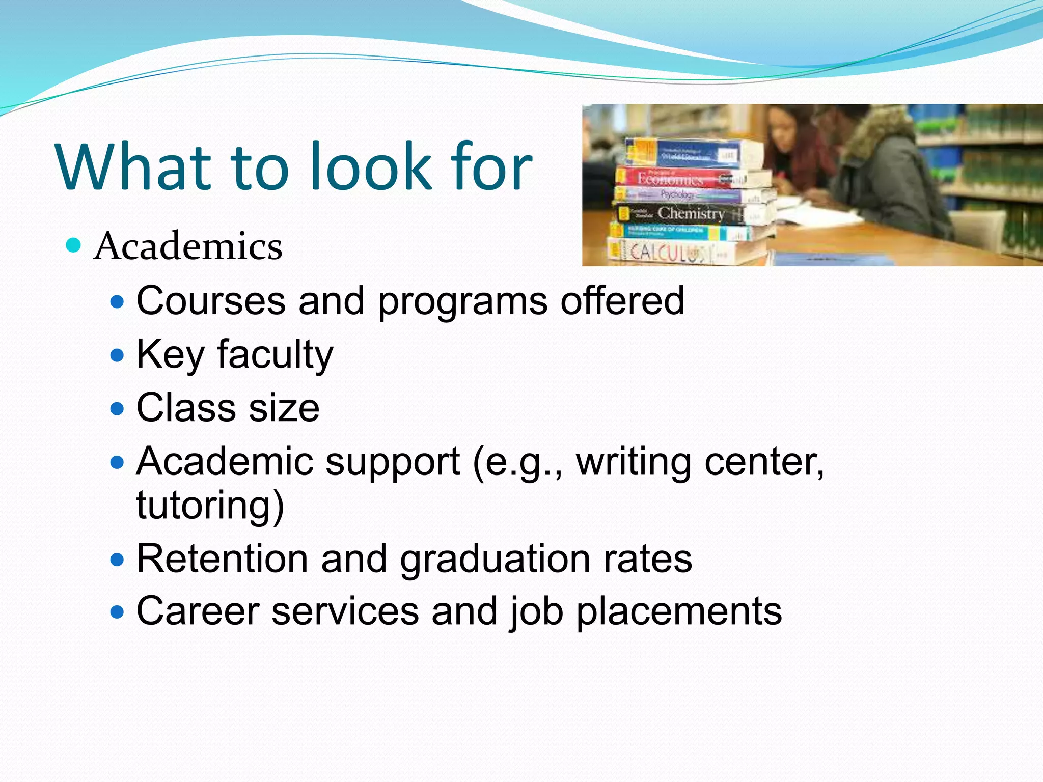 Picking the right college for you | PPTX