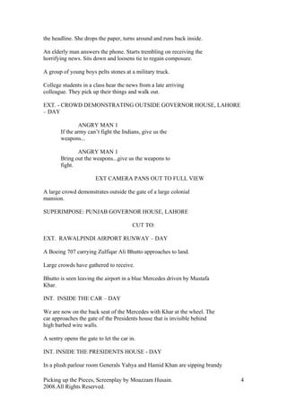 Picking up the pieces script | PDF | Television | Entertainment