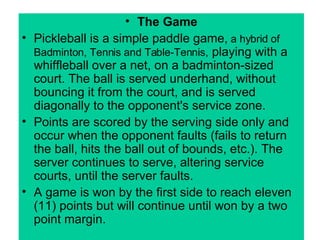 Pickleball | PPT