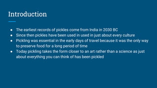 Pickle project | PPTX